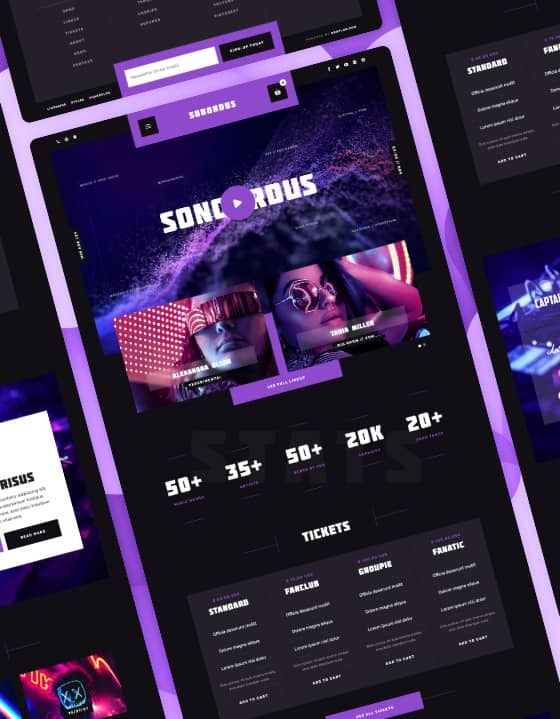 Sonorous - Event HTML5 Responsive Website Template